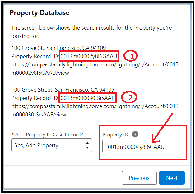 Property Database Workflow – Compass Family Services