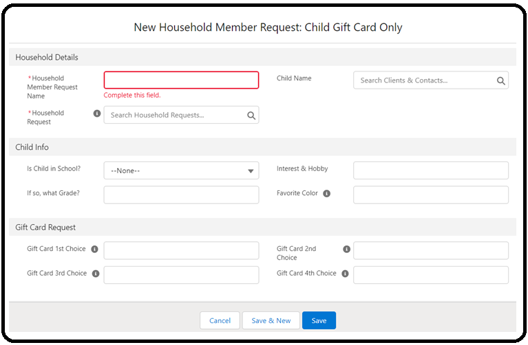 Household Member Request – Compass Family Services